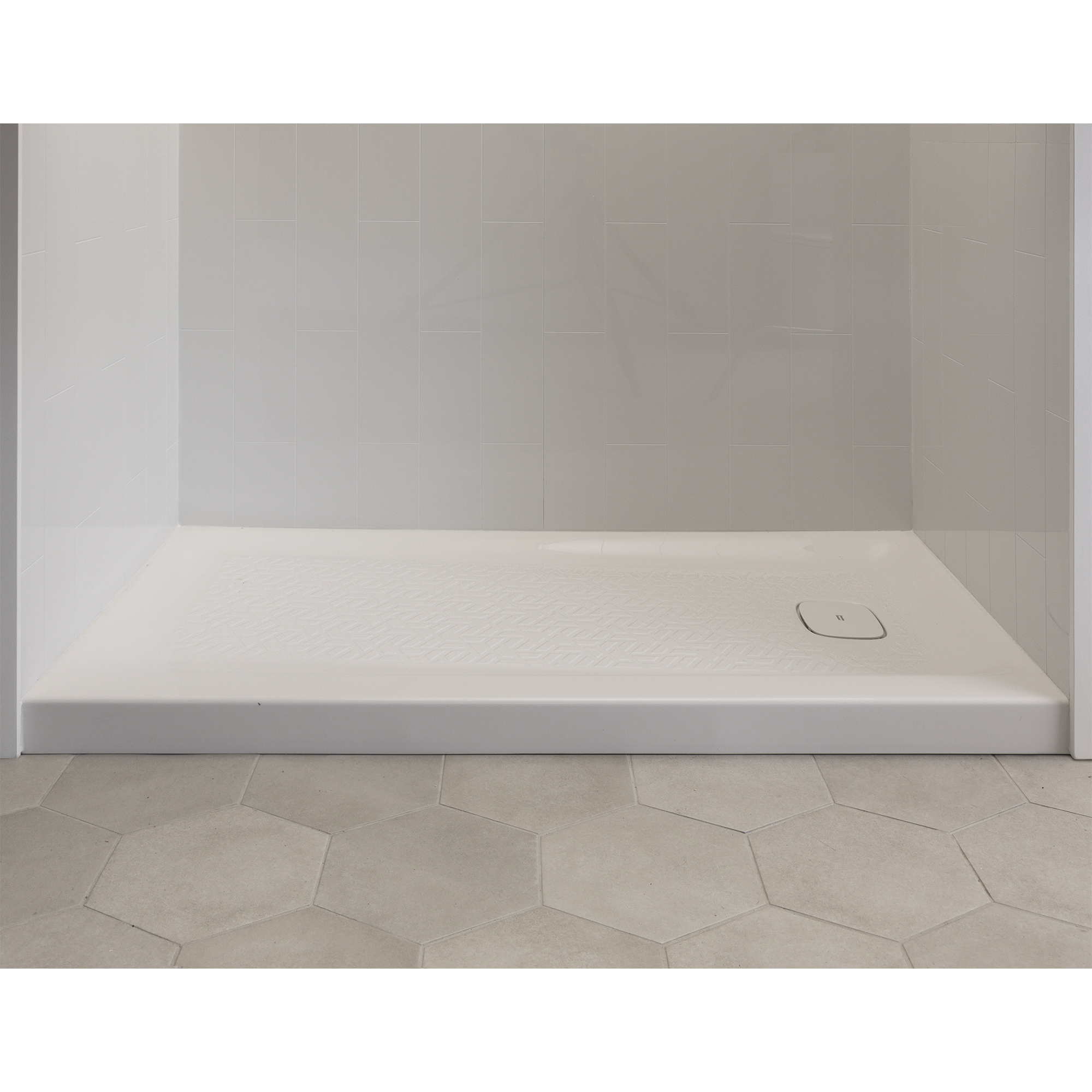 Aspirations 60 x 30-Inch Single Threshold Shower Base With Right-Hand ...
