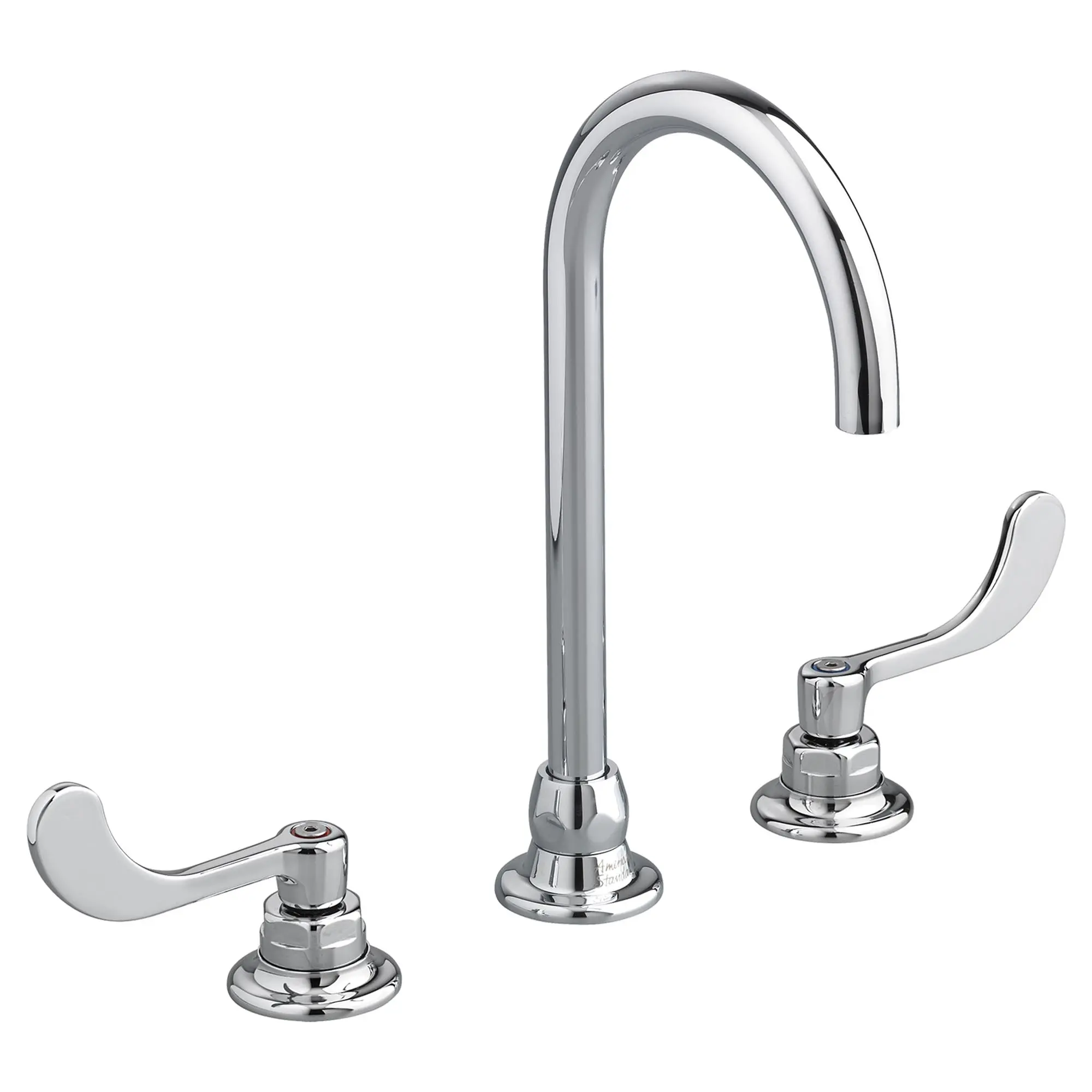 Monterrey® 8-inch Widespread Gooseneck Faucet With Wrist Blade Handles ...